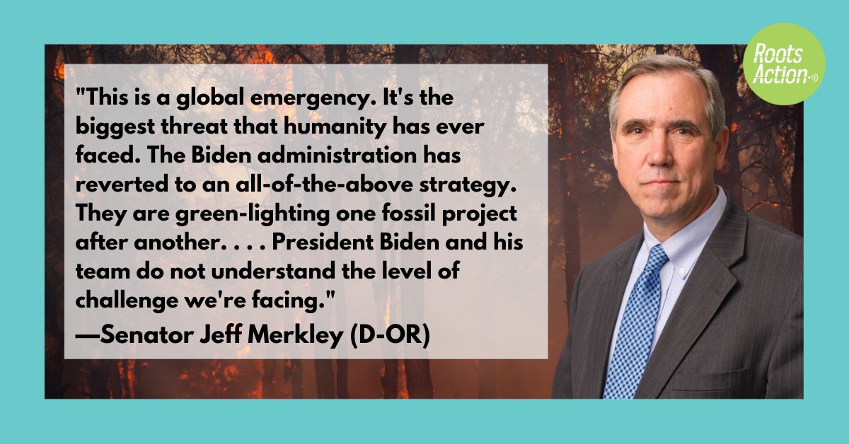 Ask President Biden to Respond to Senator Merkley's Urgent Message on ...